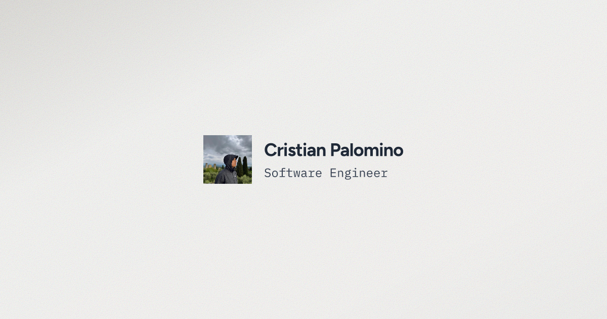 Me | Cristian Palomino